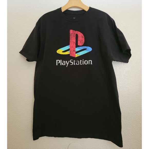 Sony | Shirts | Mens Playstation Graphic Tee Size Large Black | Poshmark